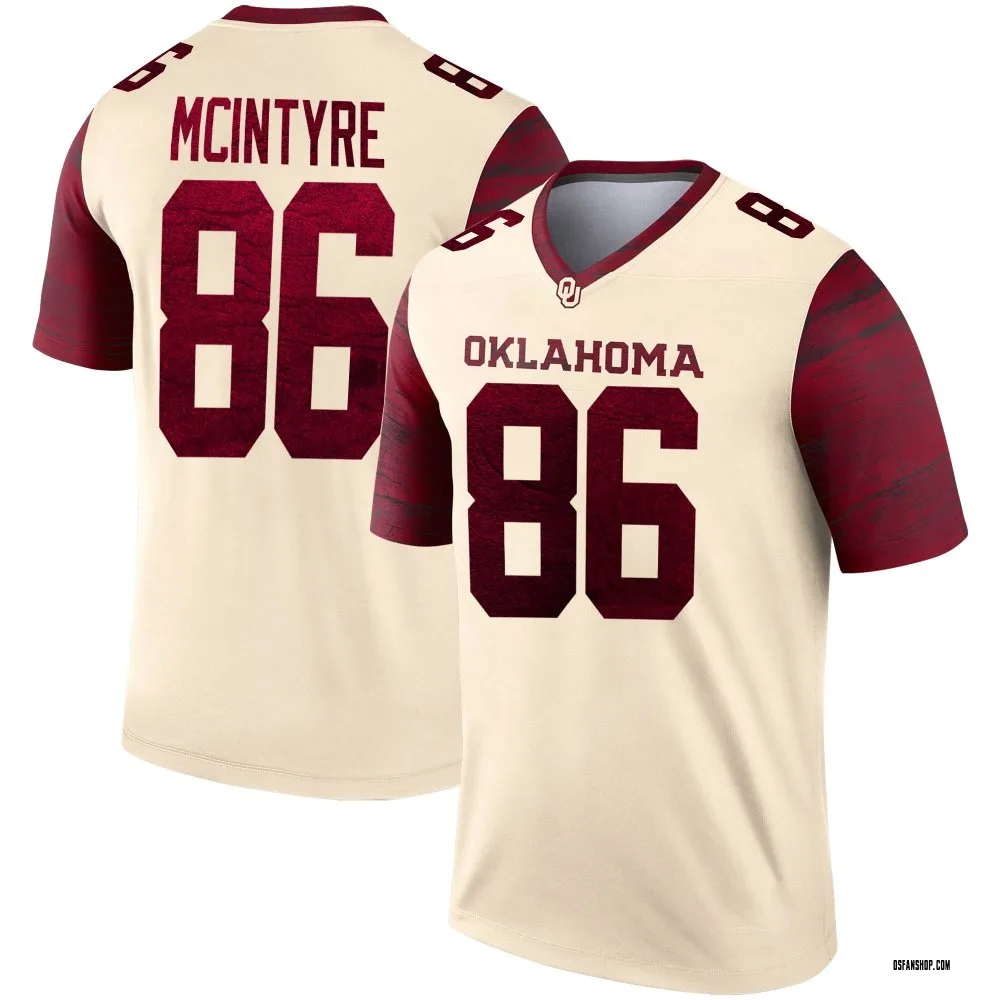 Men's Legend Kade McIntyre Oklahoma Sooners Jordan Natural Alternate ...